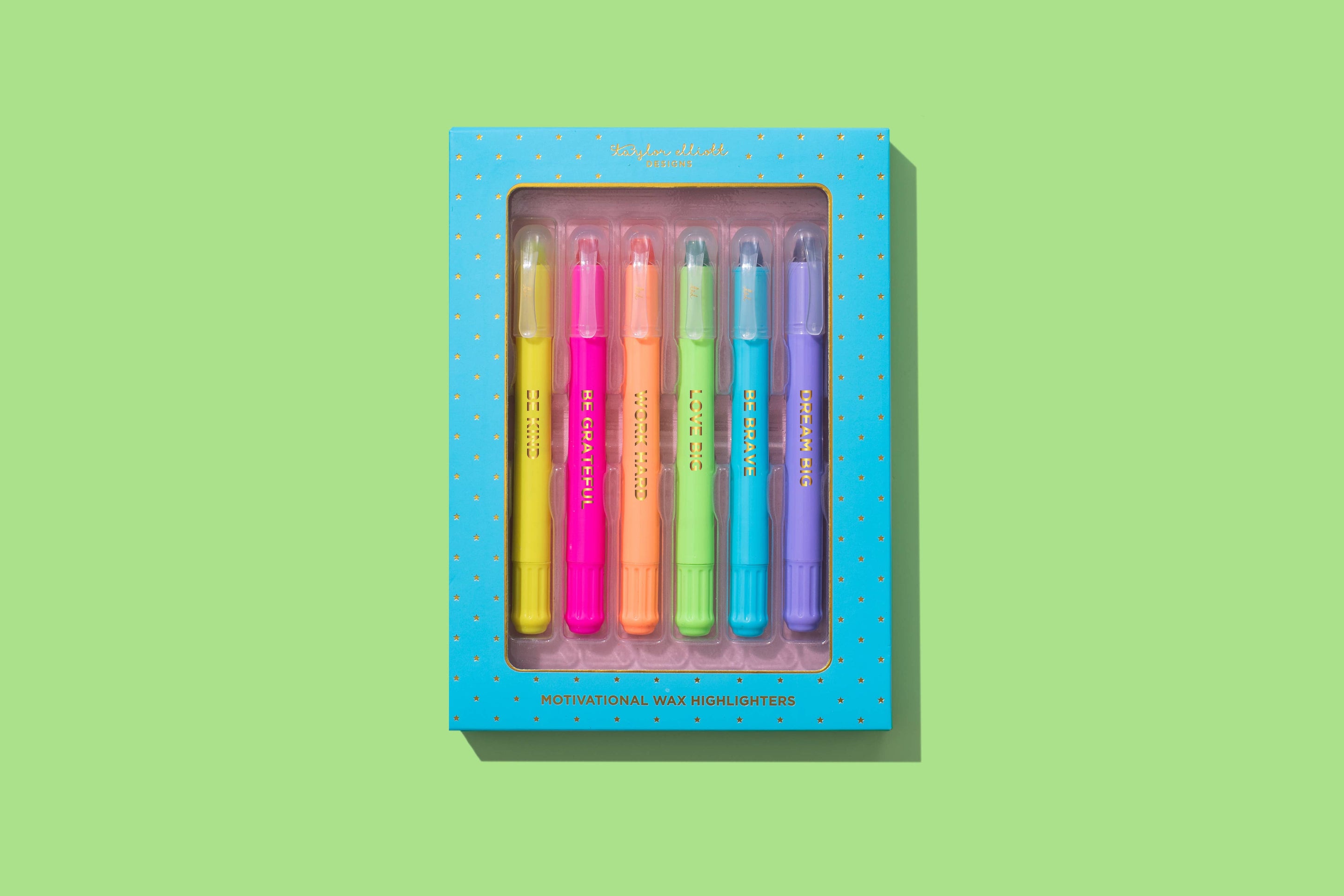 Wax Highlighter Set - Motivational - Asst Clrs - 6 Piece Set – The ...